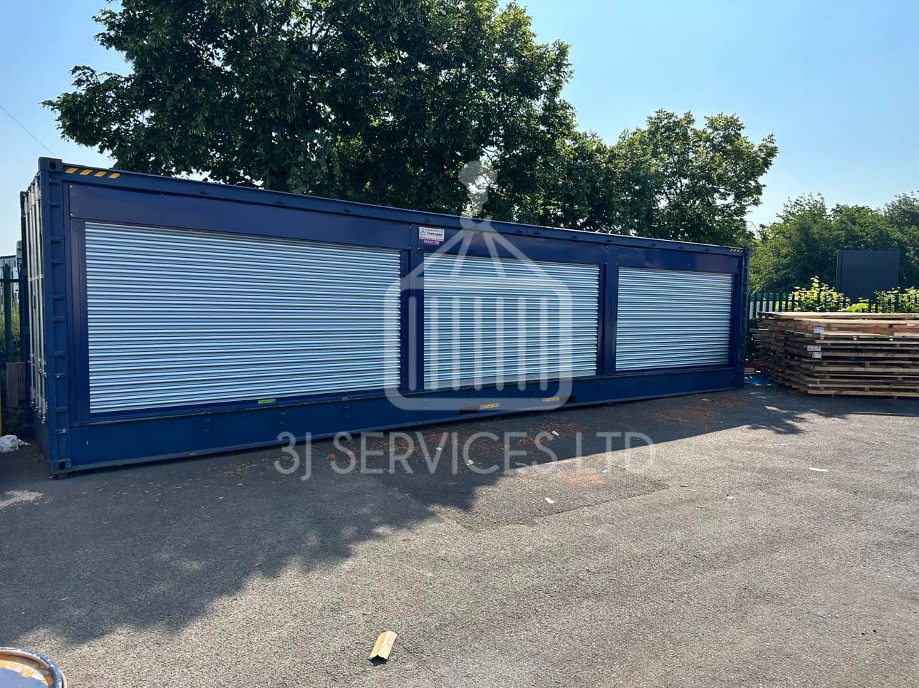 Shipping Container Roller Shutters - 3J Services Ltd