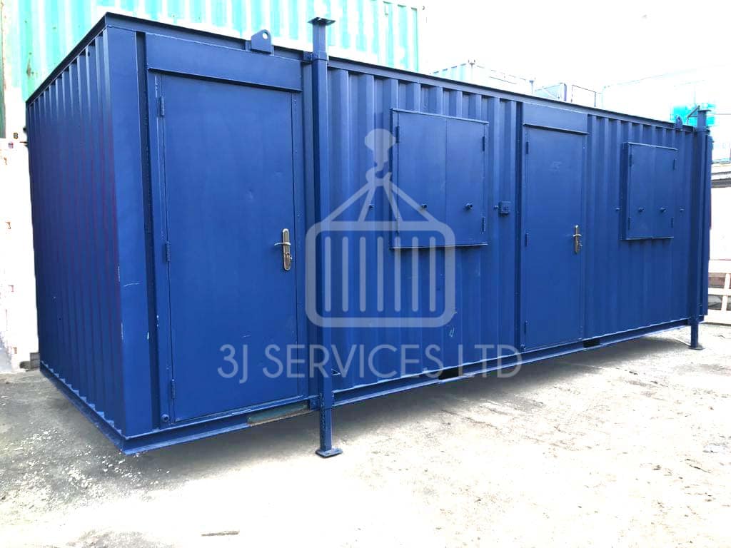 Custom 24ft Container Canteen & Drying Room, Toilet Block