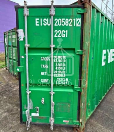 20ft Used Green Containers, A Rare Beast - 3J Services Ltd