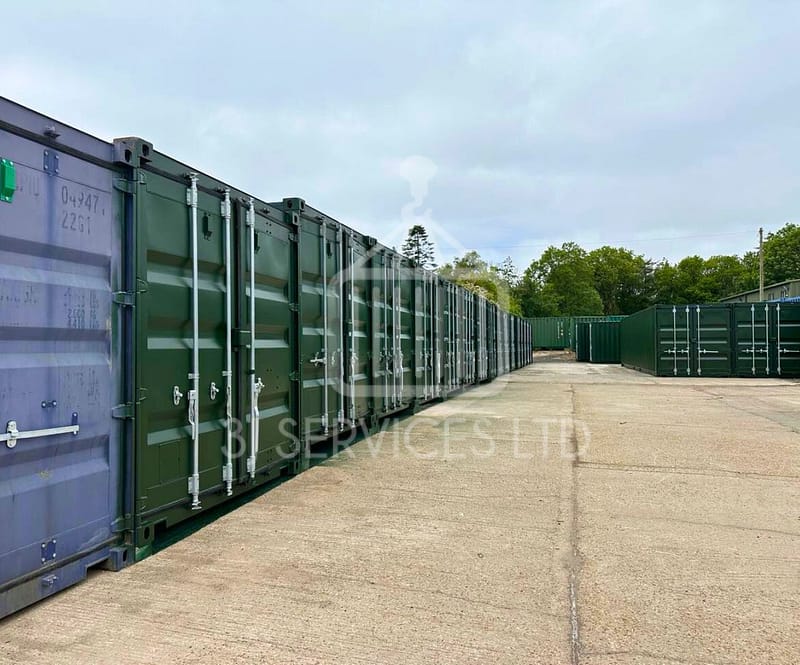 Self Storage Site Container Repaint and Door Modifications