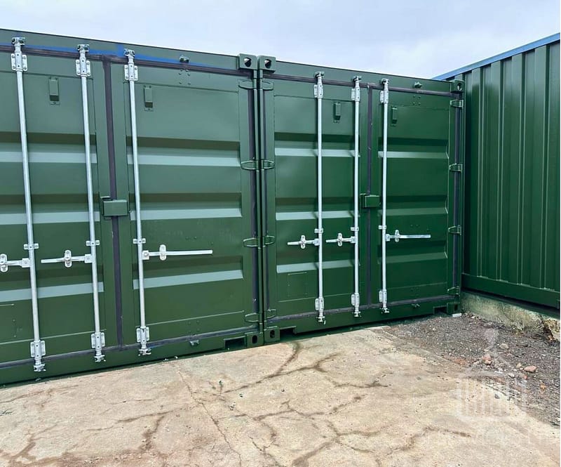 Self Storage Site Container Repaint and Door Modifications