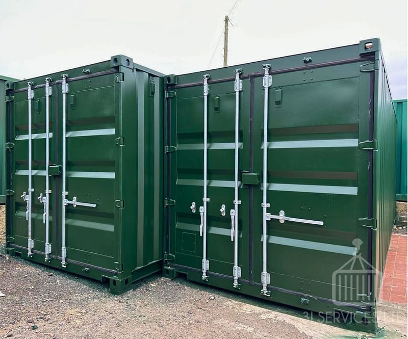Self Storage Site Container Repaint and Door Modifications