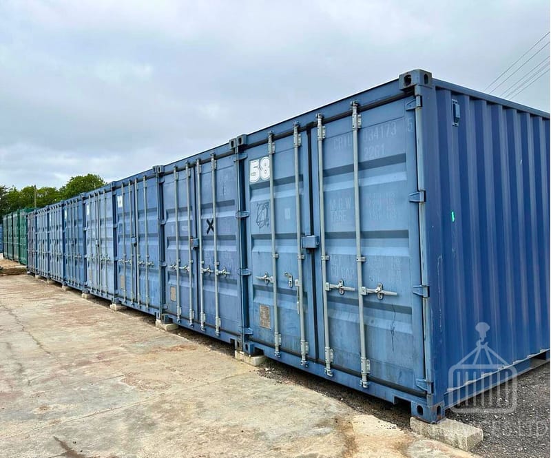 Self Storage Site Container Repaint and Door Modifications