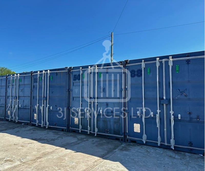 Self Storage Site Container Repaint and Door Modifications