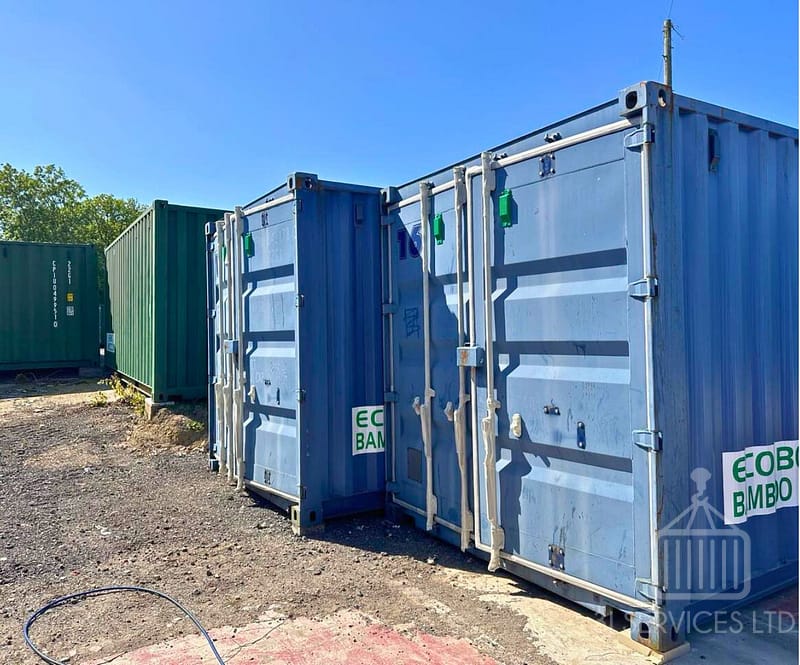 Self Storage Site Container Repaint and Door Modifications