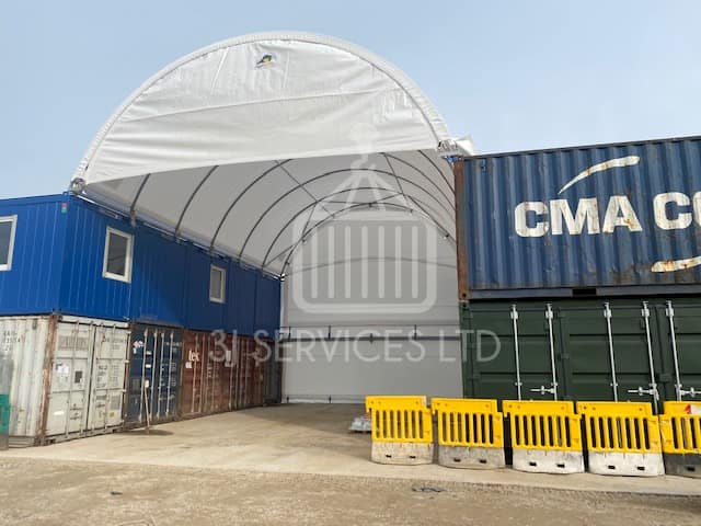 Awnings and Canopies for Shipping Containers - 3J Services Ltd