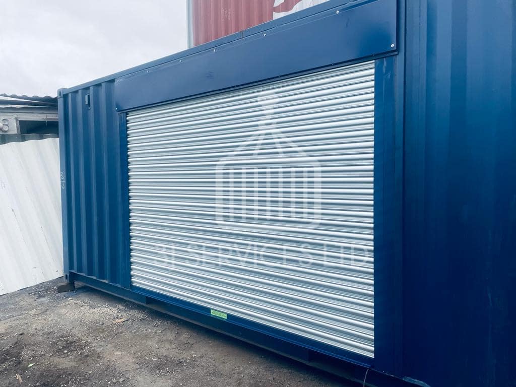 Case Study: Electric Roller Shutter for 20ft Container - 3J Services Ltd