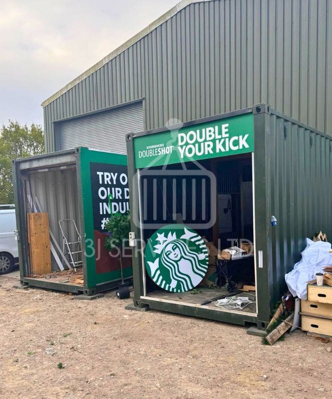 Case Study: Coffee Chain Festival Container Conversion - 3J Services Ltd
