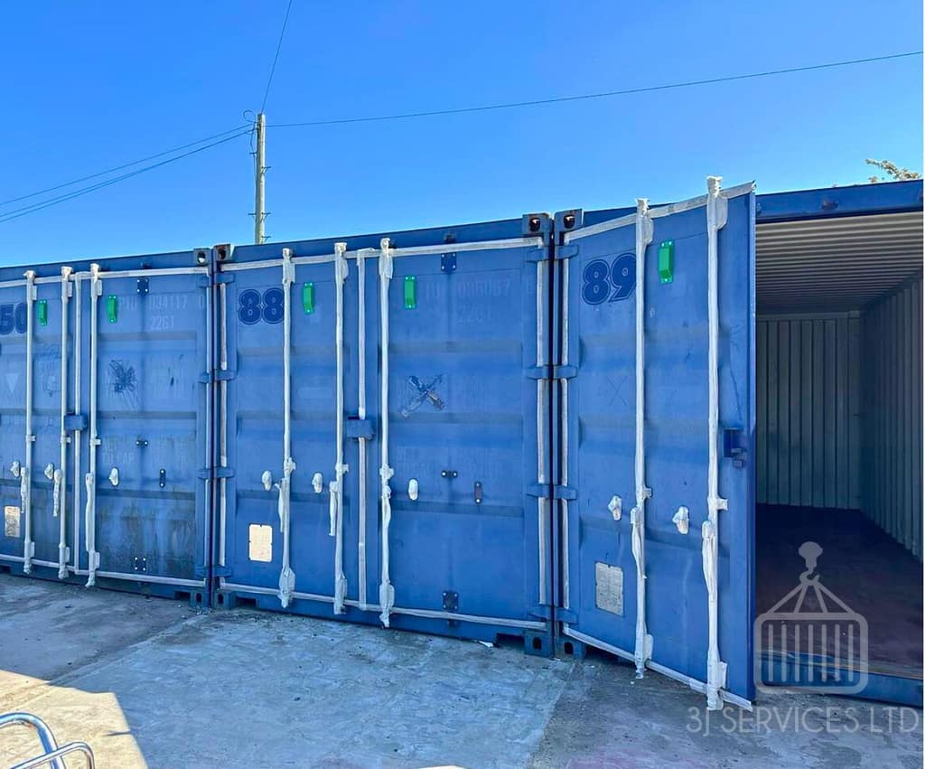 Self Storage Site Container Repaint and Door Modifications